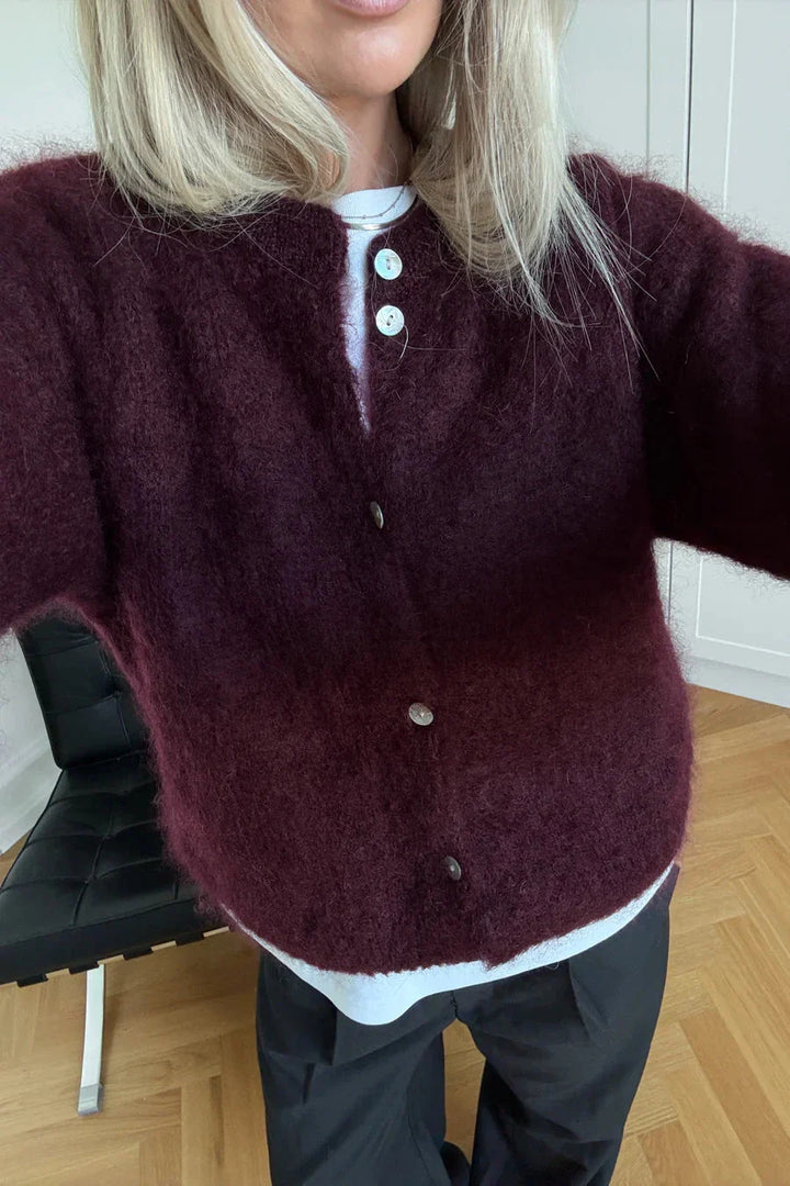 Noella - N-Kae Mohair Cardigan 15250003 - 1393 - Winetasting